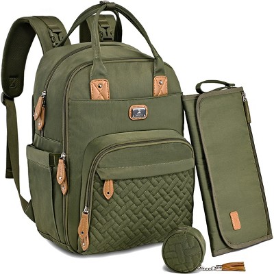 Dikaslon Diaper Bag Backpack With Portable Changing Pad, Pacifier Case ...