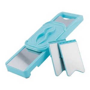 REGALWOVEN Plastic Stainless Steel Blades Multipurpose Mandoline Slicer ...
