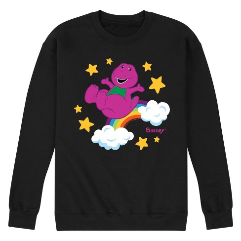 Men's - Mattel - Barney Celestial Graphic Fleece Sweatshirt : Target