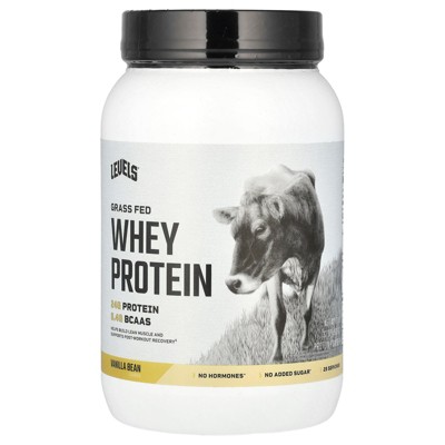 Levels Grass Fed Whey Protein Powder, Vanilla Bean, 2 lb (907 g) : Target