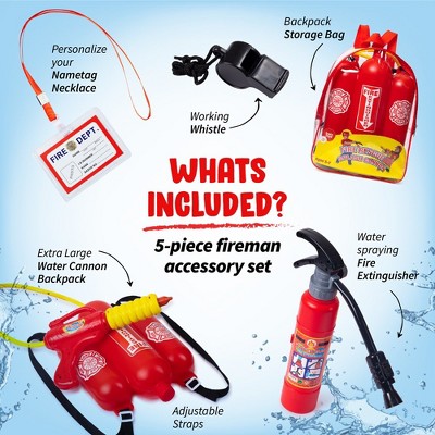 Born Toys By Bintiva Firefighter Backpack Water Shooter : Target