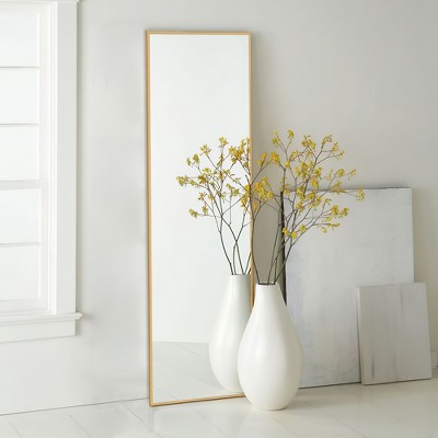 Wanda 55" X 16" Full Length Mirror Aluminum Alloy Frame Wall Mirror ...
