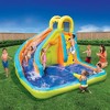 Banzai Splash 'n Blast Kids Outdoor Backyard Inflatable Water Slide ...