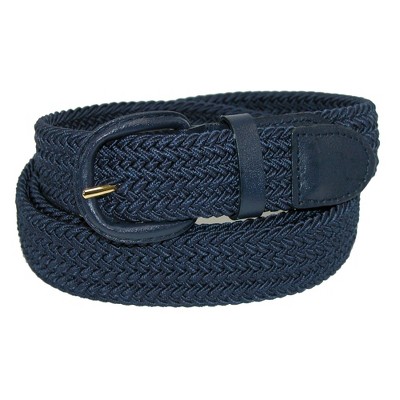 Ctm Men's Elastic Braided Belt With Covered Buckle (pack Of 2), 2xl ...