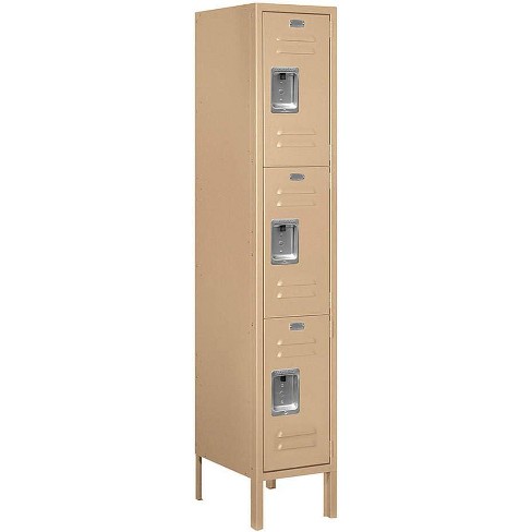 Salsbury Industries Assembled 3-tier Standard Metal Locker With One ...
