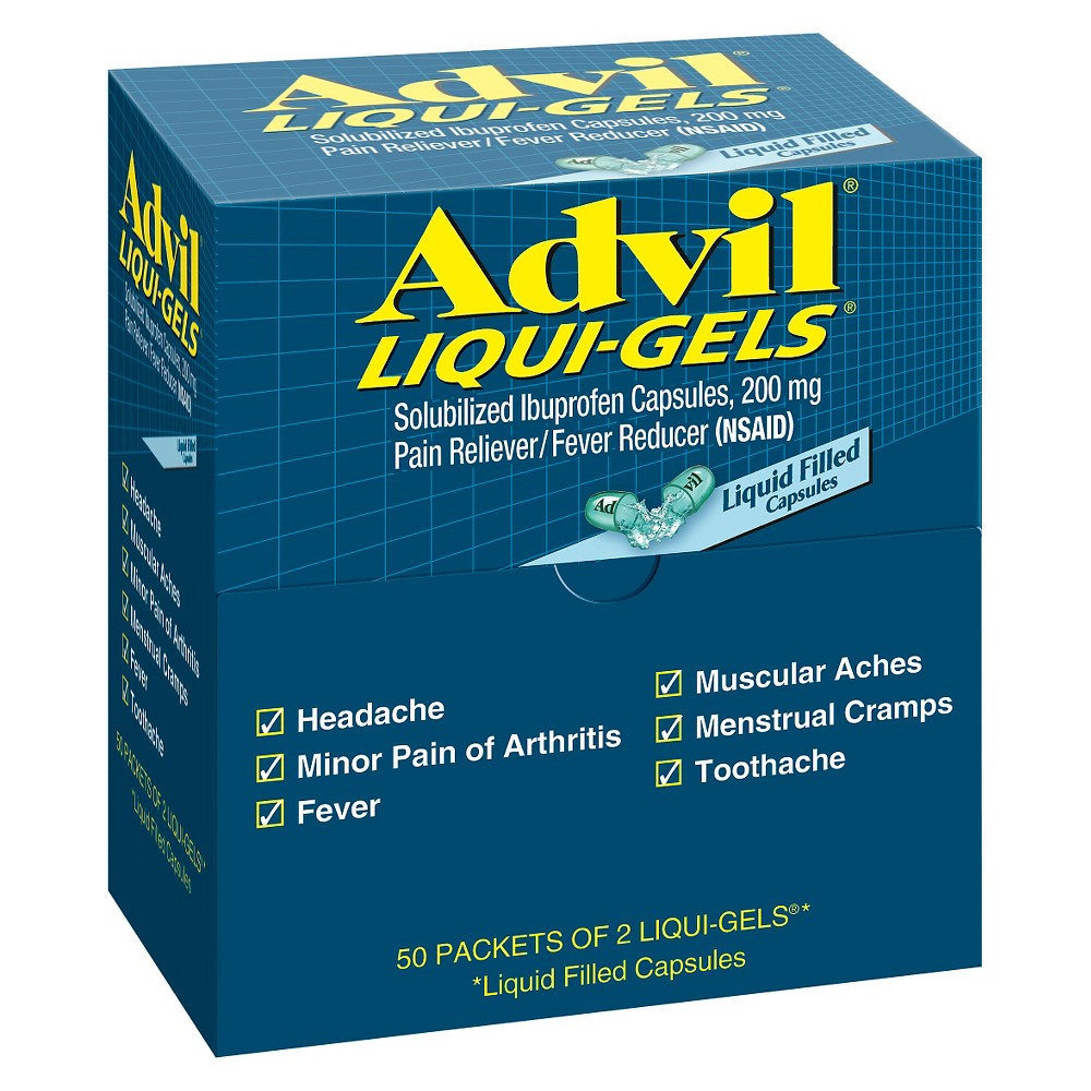 UPC 305730169028 - Advil Liqui-Gels Pain and Fever Relief Liquid Capsules 200 Mg Ibuprofen 100 ...