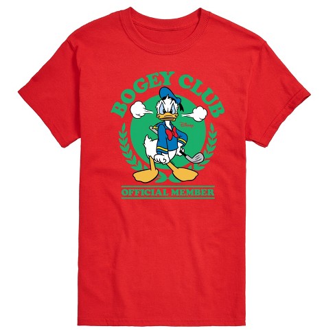 Men's Disney Donald Duck Bogey Club Short Sleeve Graphic T-shirt - Red ...