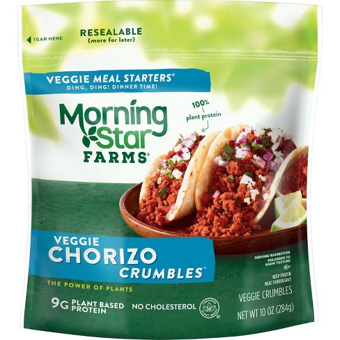 Morningstar Farms Frozen Plant Based Veggie Chorizo Crumbles - 10.0oz ...