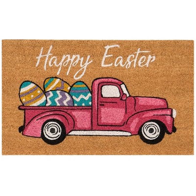 The Lakeside Collection Easter Coir Doormat 30" X 18" - Happy Easter ...