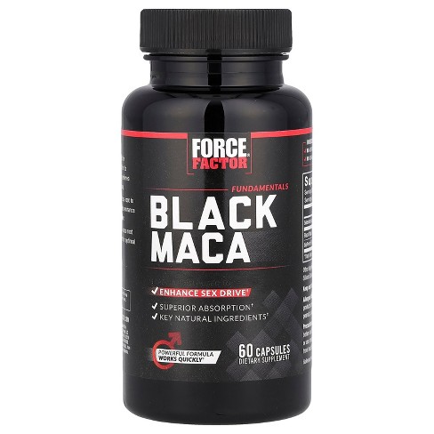 Force Factor Fundamentals, Black Maca, 60 Capsules : Target