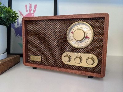 Portable Am/fm Bluetooth Radio Tonal Brown - Hearth & Hand™ With ...
