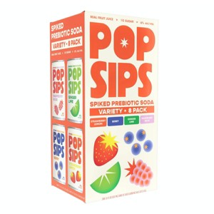 Pop Sip Spiked Prebiotic Soda Variety - 8pk/7.5 fl oz Cans : Target