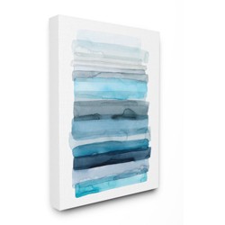 Stupell Industries Ocean Inspired Abstract Tiles Blue Green Watercolor ...