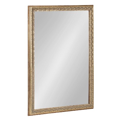 Costway 32"x20" Wall-mounted Rectangle Mirror Metal Frame Bathroom ...