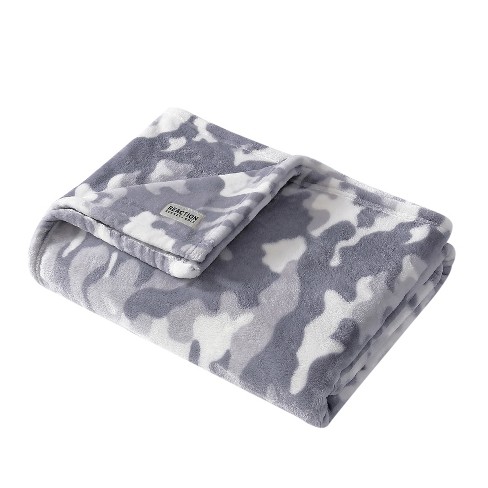 Kenneth Cole Reaction Blend Out Throw Blanket Ultra Soft Plush Fleece ...