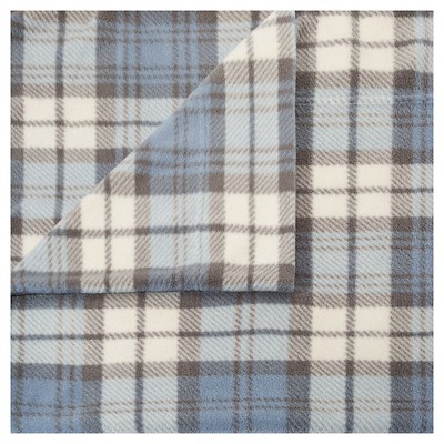 Flannel Print Cotton Sheet Set (twin Extra Long) Blue Plaid : Target