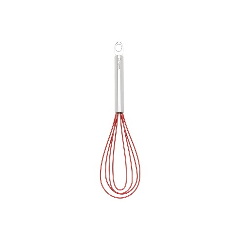 Cuisipro 10 Inch Silicone Flat Whisk, Red : Target