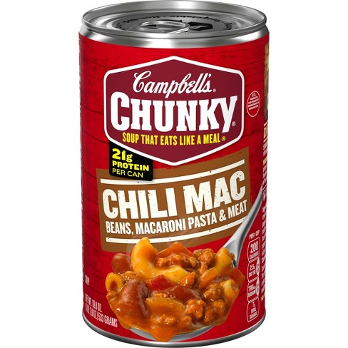 Campbell's Chunky Chili Mac Soup - 18.8oz : Target