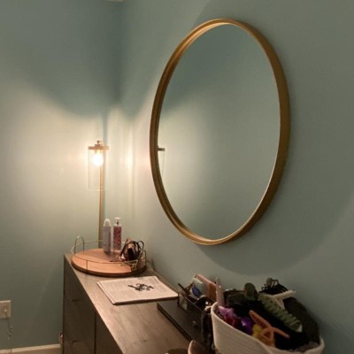 34" Round Decorative Wall Mirror - Threshold™ Designed With Studio ...