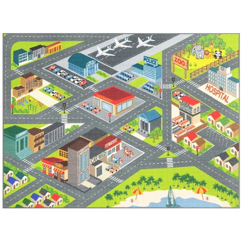 Kc Cubs Boy & Girl Kids City Road Car Vehicle Traffic Educational ...