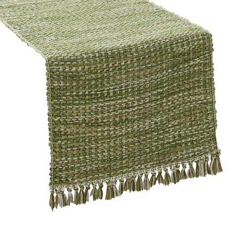 Park Designs Evergreen Basketweave Table Runner 13" X 36" : Target