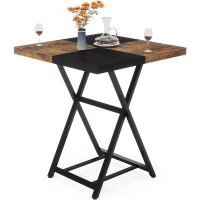 Tribesigns 42” H Square Bar Table, Bistro Pub Table For 2-4 People In ...