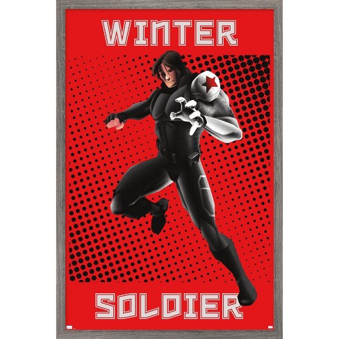Trends International Marvel Shape Of A Hero - Winter Soldier Framed ...