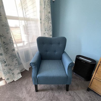 Yaheetech Fabrics Upholstered Accent Chair Arm Chair For Living Room ...