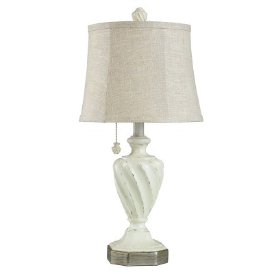 Gilda Table Lamp Distressed Cream - Stylecraft : Target