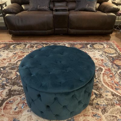 Zelfa New Velvet Ottoman - Christopher Knight Home : Target