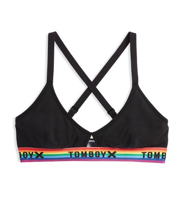 Tomboyx Bralette, Modal Stretch Comfortable, Keyhole Front Wireless Low ...