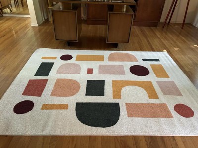 5'x7' Large Modern Shape Rug Black - Room Essentials™ : Target