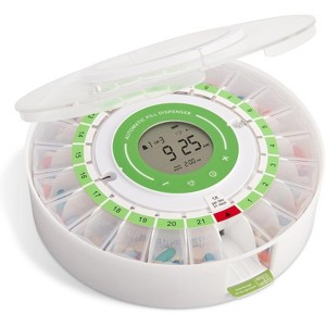 Automatic Pill Dispenser with Alarm, Smart Pill Organizer Carousel ...
