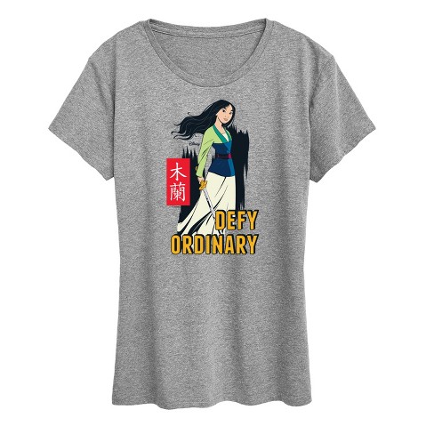 Women's Disney Defy Ordinary Short Sleeve Graphic T-shirt - Heather ...