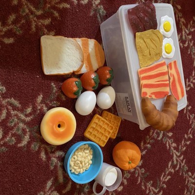 Kaplan Early Learning Life-size Pretend Play Lunch Meal Set With 32 ...