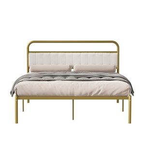 ZHUTA Platform Bed Frame, Full Size Bed Frame,Metal Steel Platform Bed ...