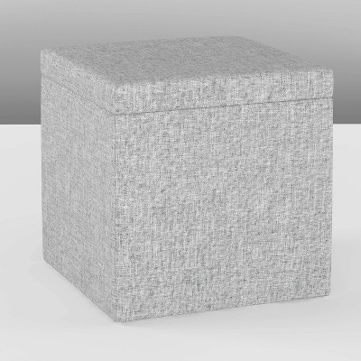 Round Thalia Ottoman In Textured Linen Zuma Pumice - Threshold™ : Target