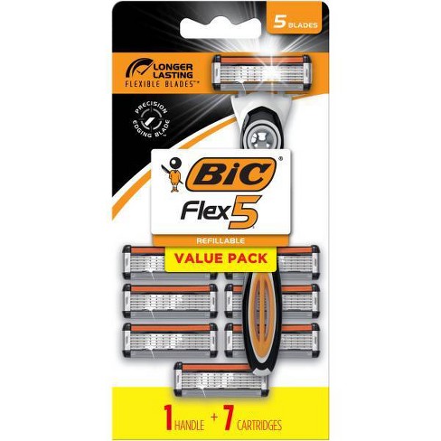 Bic Flex Refillable Razors - 1 Handle + 7 Razors : Target