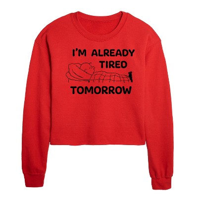 Peanuts Tired Tomorrow - Red - Small : Target