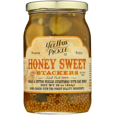 Yee Haw Pickles Sweet & Spicy Stackers - Case 6 - 16 Oz : Target