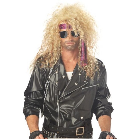 California Costumes Heavy Metal Rocker Costume Wig - Blonde, Standard ...