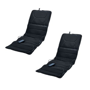 Pursonic Full-Body Massage Mat with Heat 2 pack – Multi-Zone Vibration ...