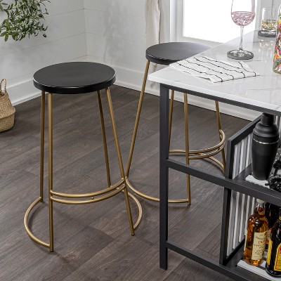 Jonathan Y Trinity 30" Modern Industiral Iron Tripod Backless Bar Stool ...