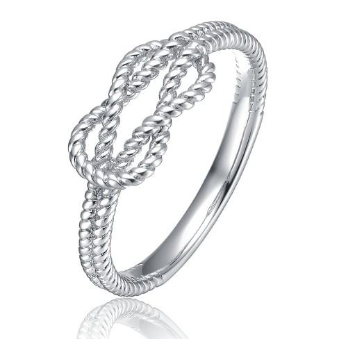 Guili Sterling Silver Rope Knot Ring. Symbol Of Unity & Strength ...