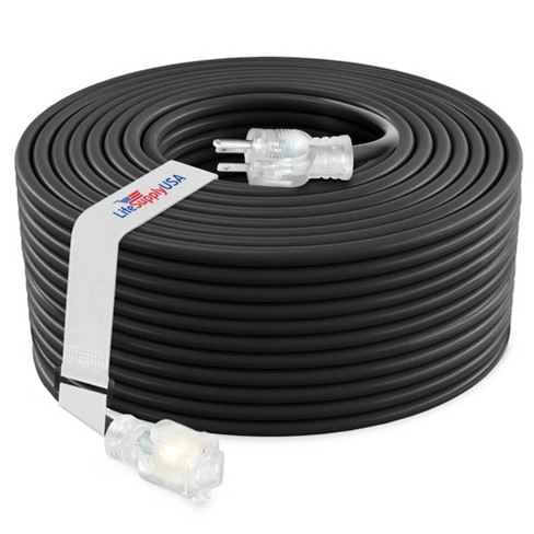 Lifesupplyusa 100ft Power Extension Cord Outdoor & Indoor Waterproof ...