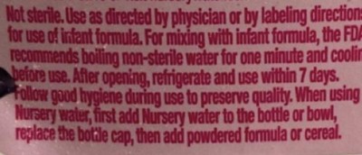 Nursery Water - 128 Fl Oz : Target