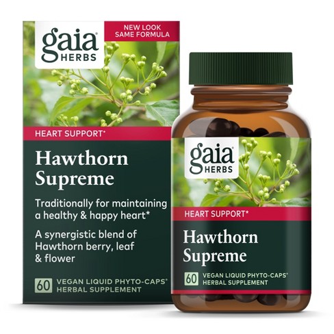 Gaia Herbs Hawthorn Supreme - Hawthorn Berry Supplement To Support ...