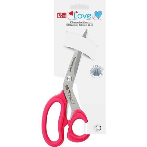 Prym Love 8" Dressmaker Scissors Stainless Steel: Pink Sewing Scissors ...