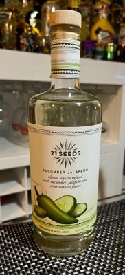 21 Seeds Cucumber Jalapeno Infused Blanco Tequila - 750ml Bottle : Target