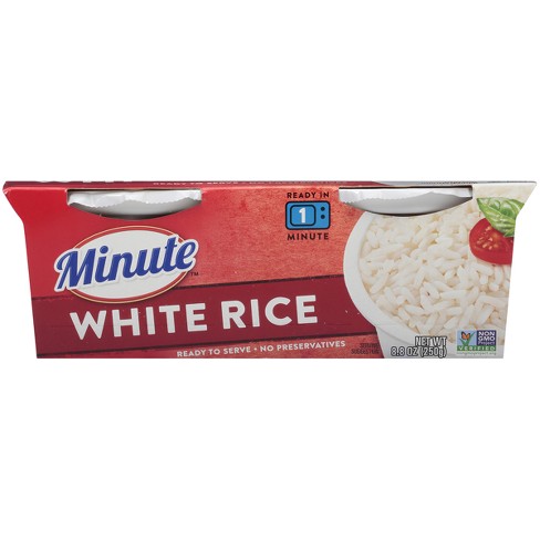 Minute Rice Gluten Free Grain Microwaveable White Rice Bowl - 8.8oz/2ct ...